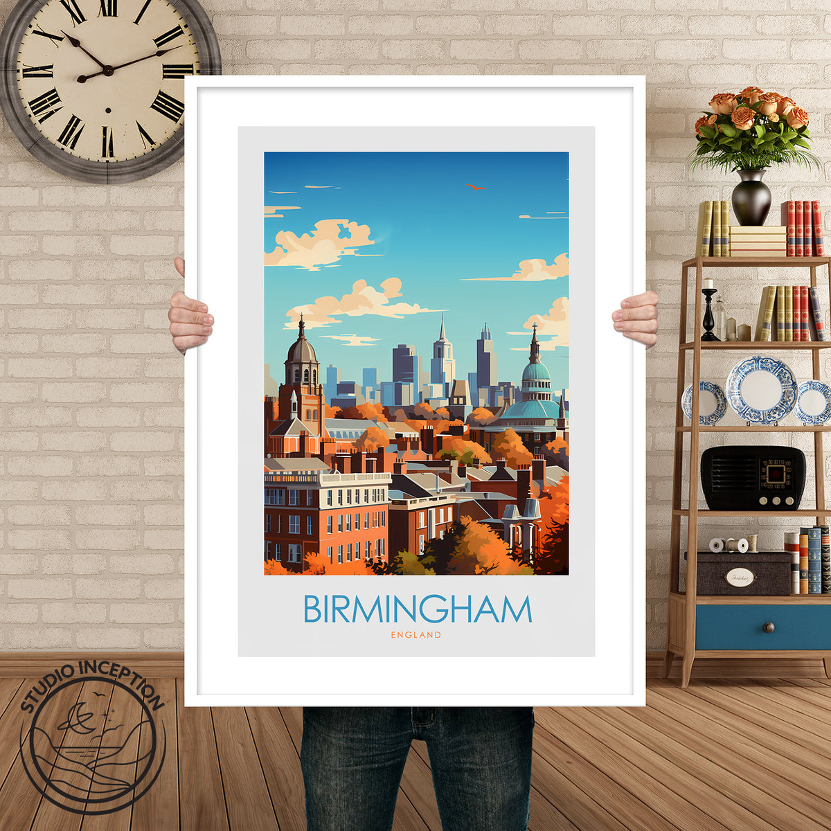 Birmingham Minimalist Print – Studio Inception