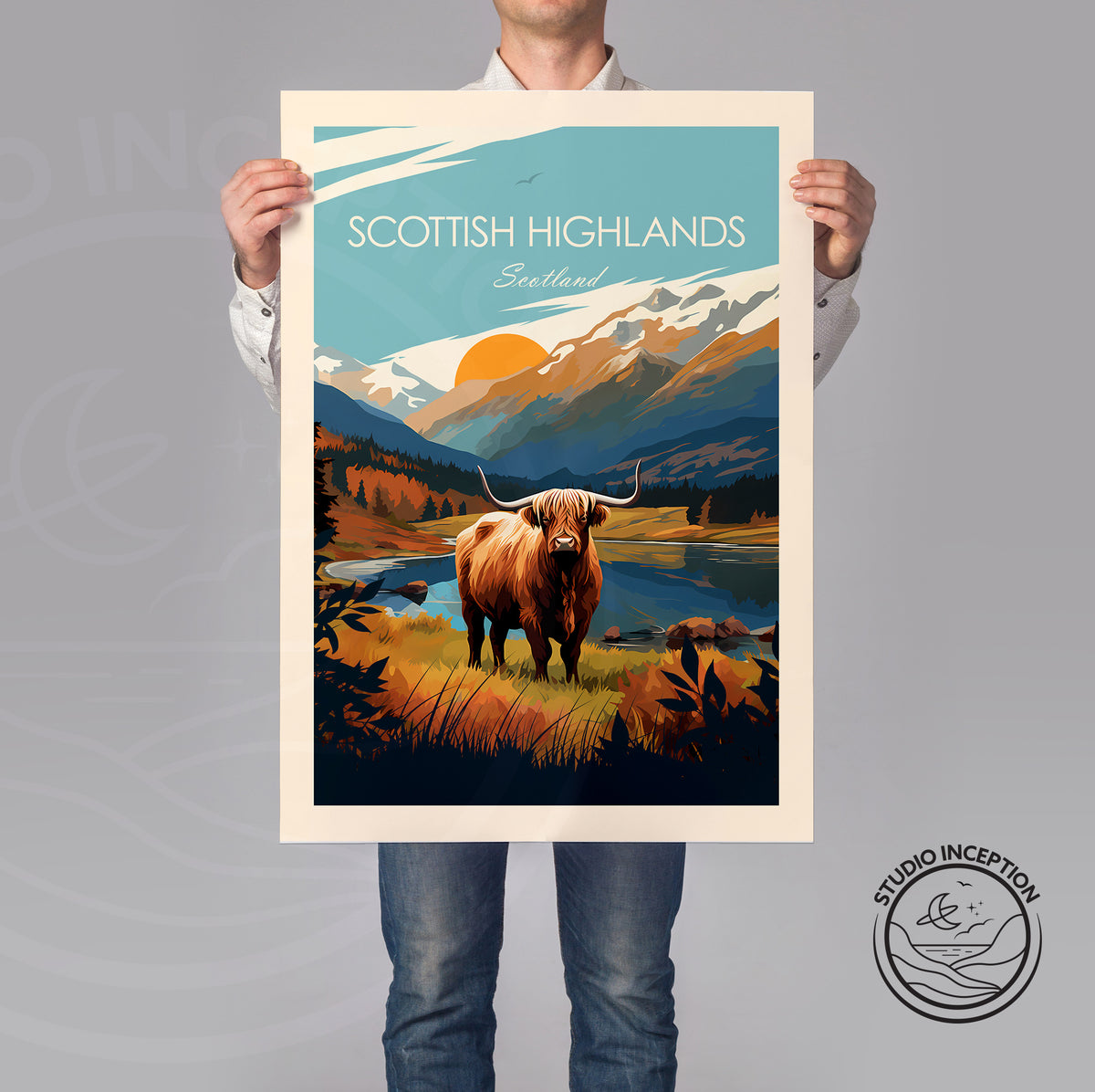 Scottish Highlands Traditional Style Print – Studio Inception