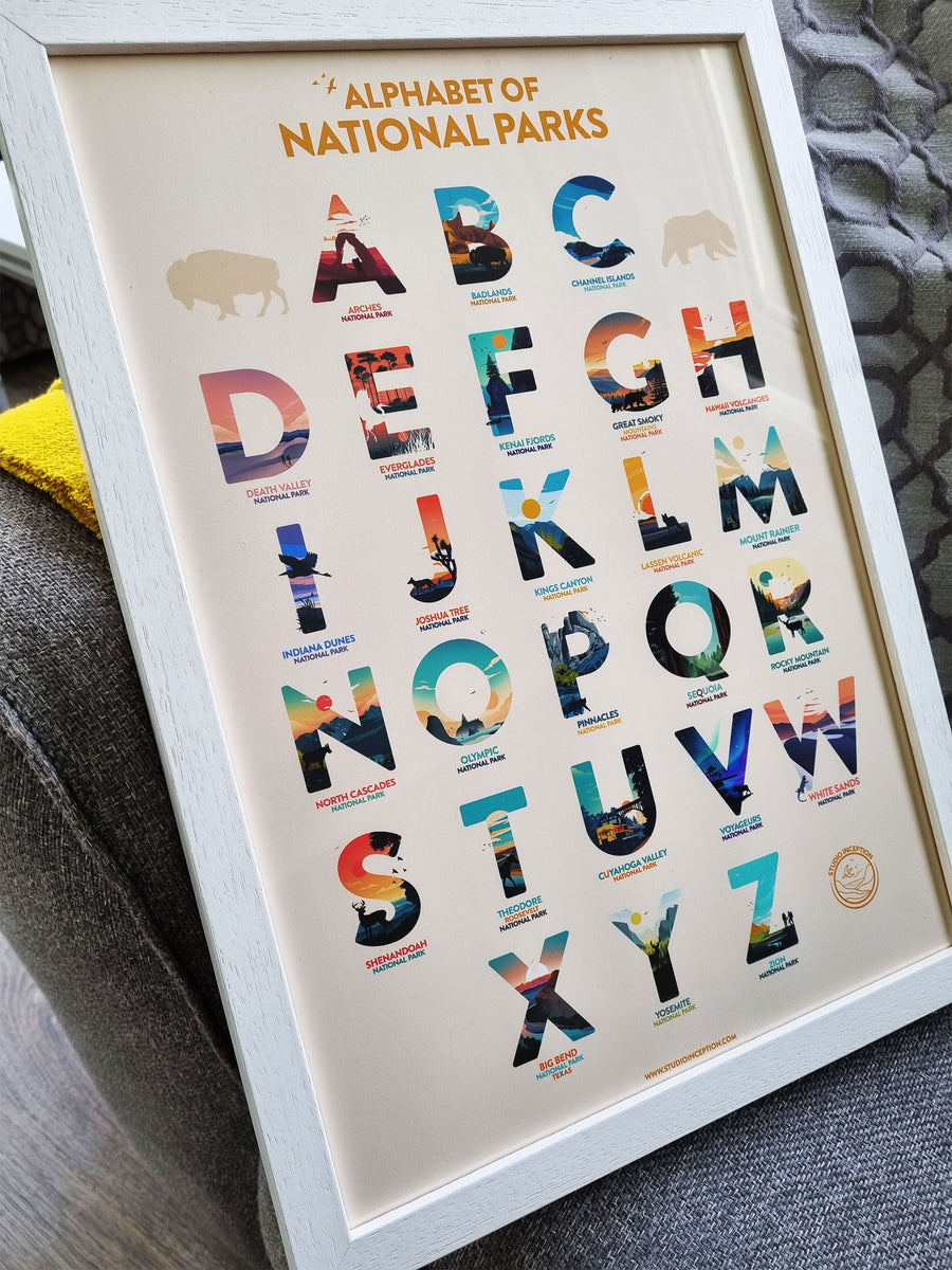 National Park Alphabet Print – Studio Inception