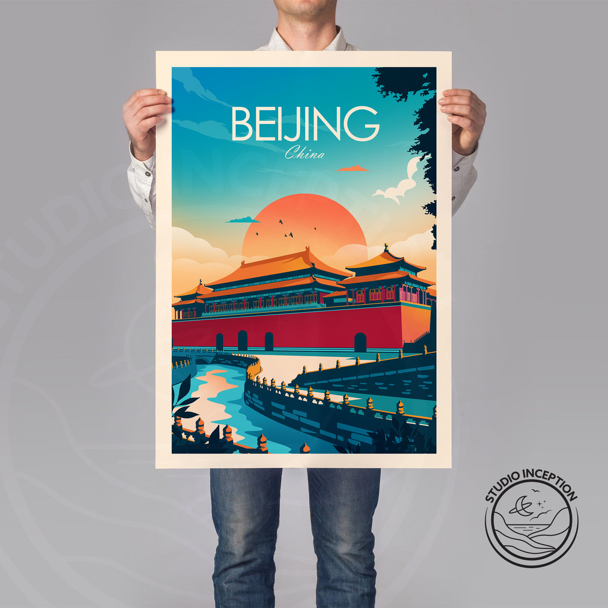 Beijing China Traditional Style Print – Studio Inception