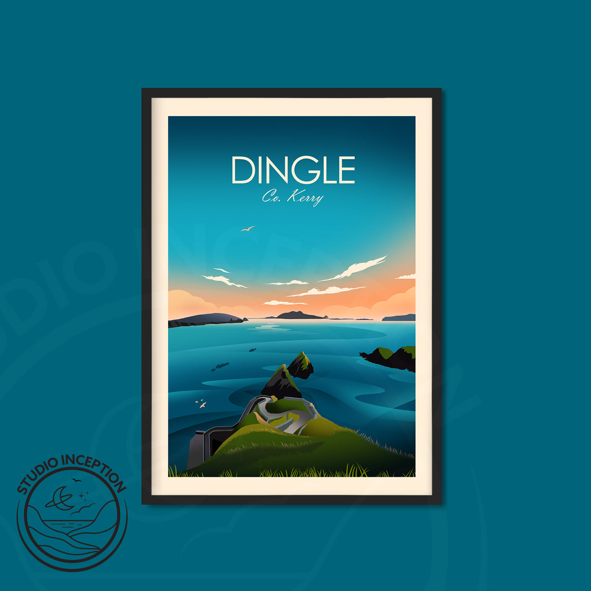 Dingle Dunquin Pier Traditional Style Print – Studio Inception
