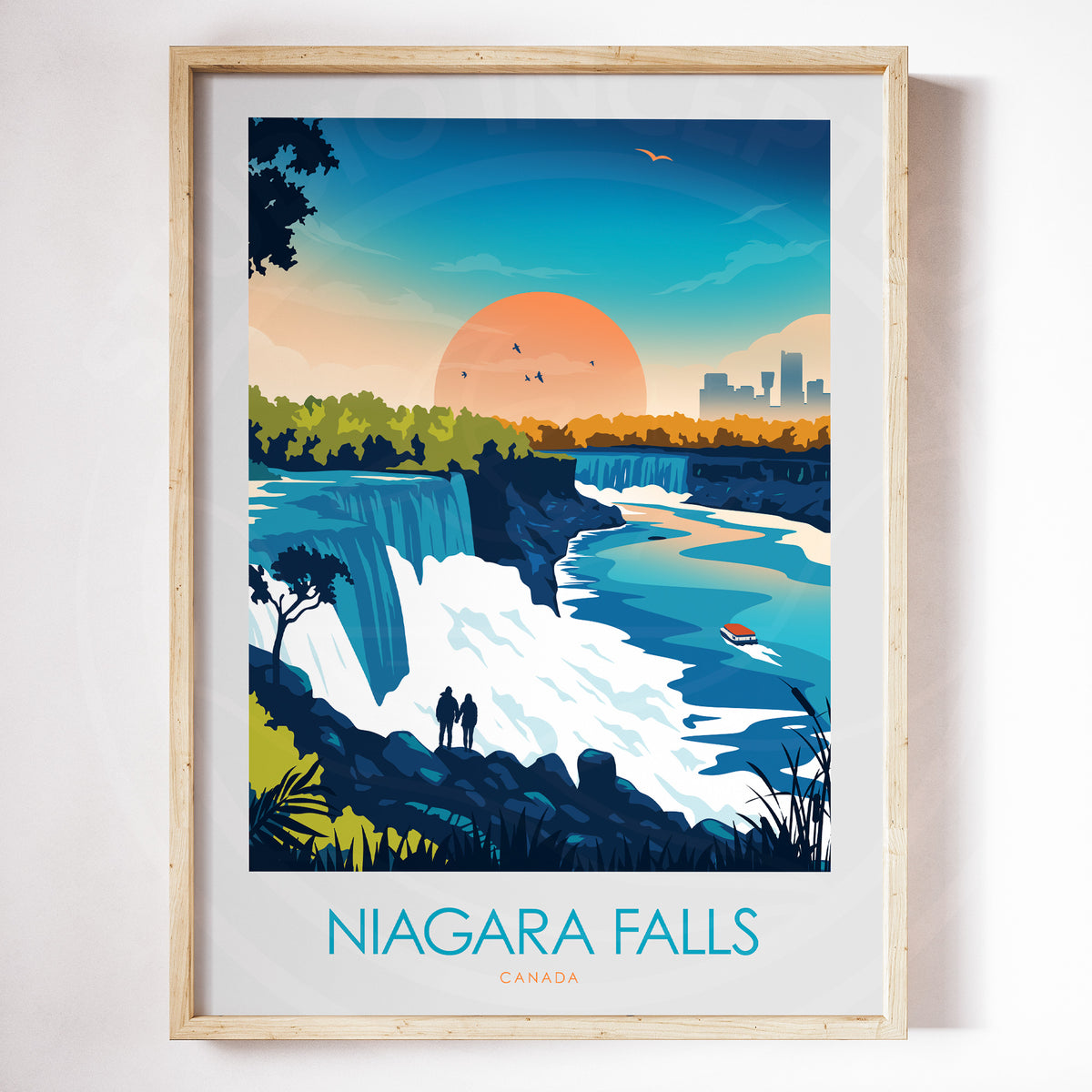 Niagara Falls Minimalist Print – Studio Inception