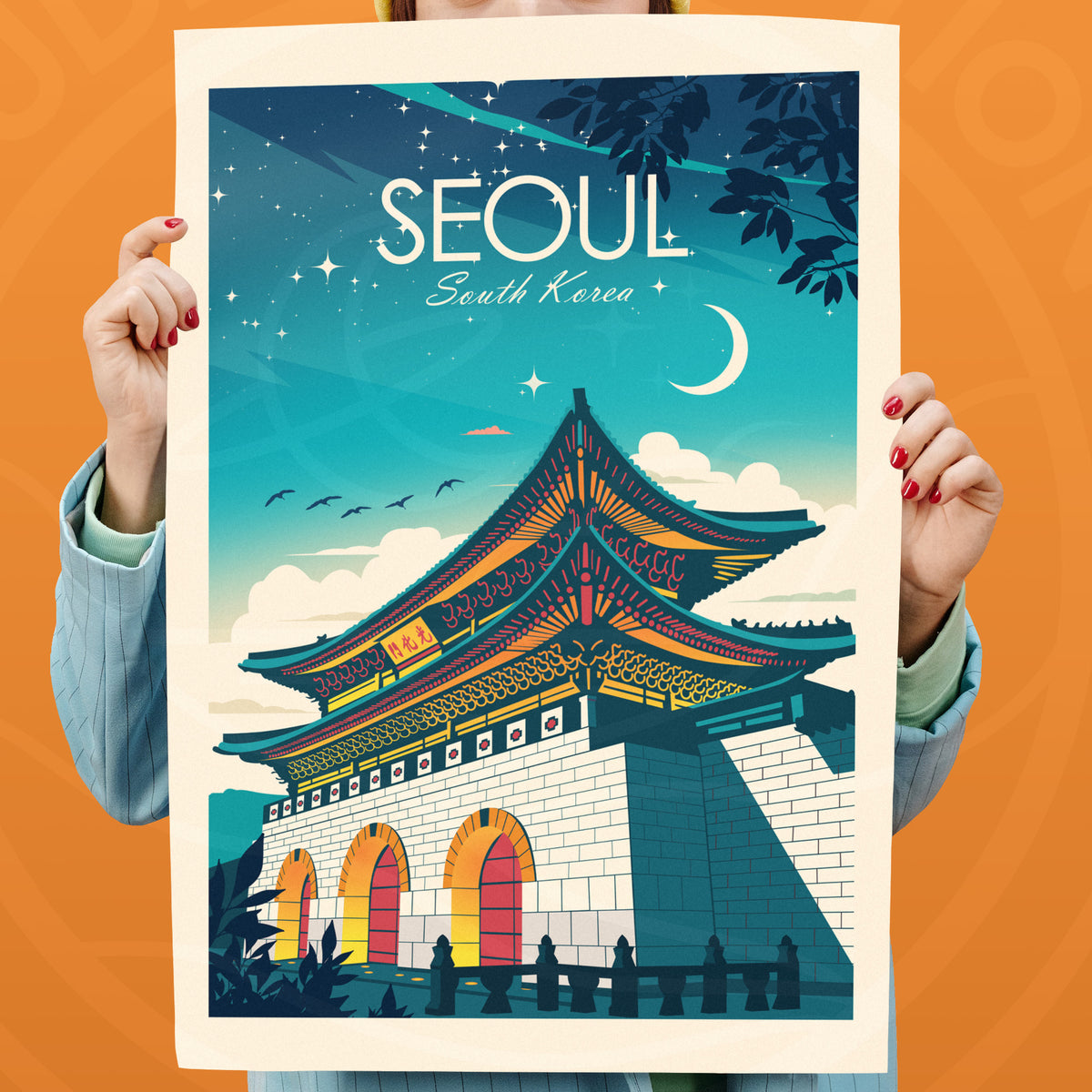 Seoul South Korea Traditional Style Print – Studio Inception